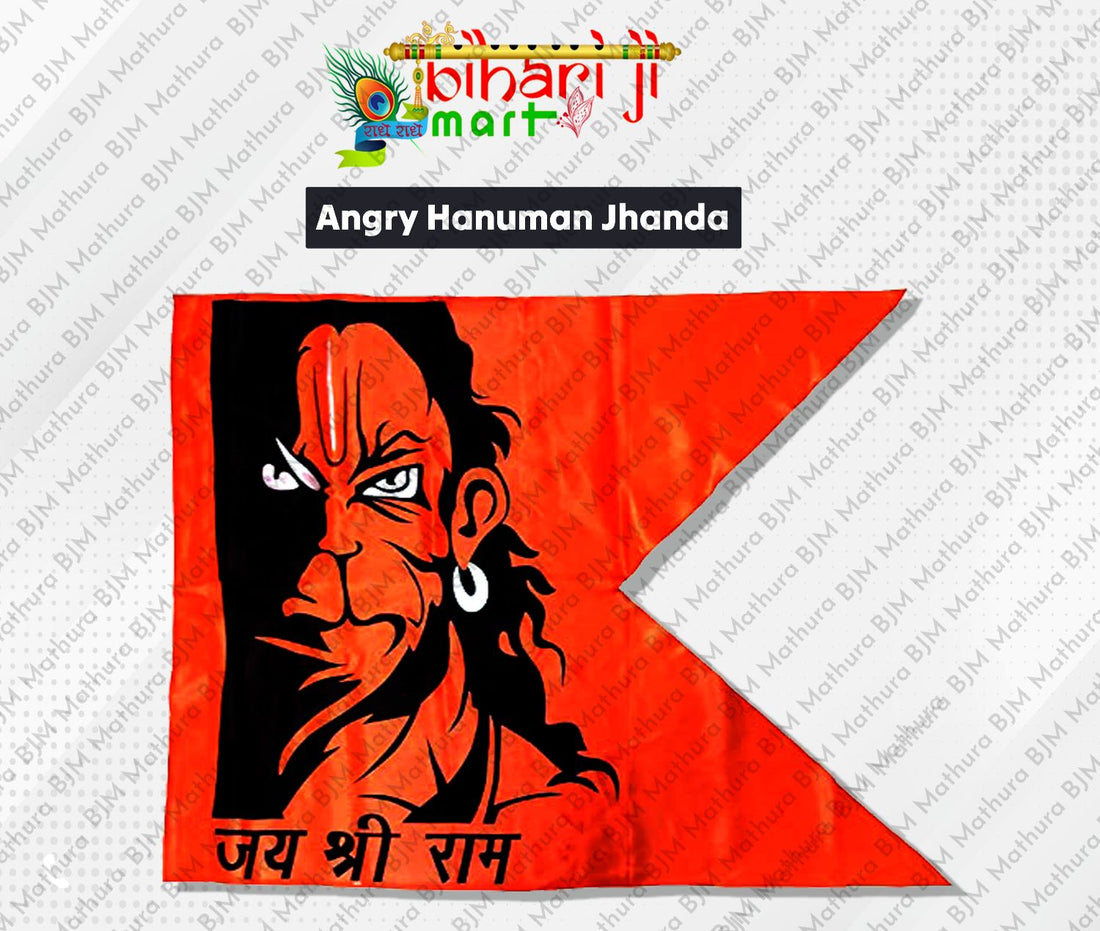 Angry Hanuman Jhanda - Wholesale - BJM – BIHARI JI MART